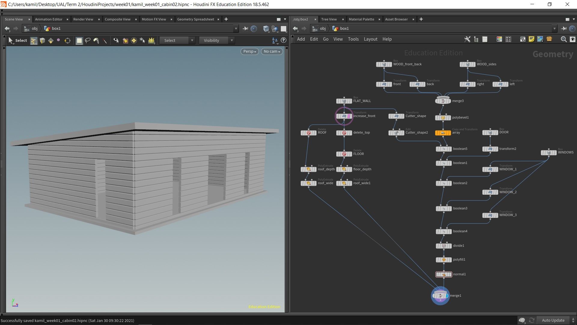 Houdini – Cabin Model | Kamil Fauzi
