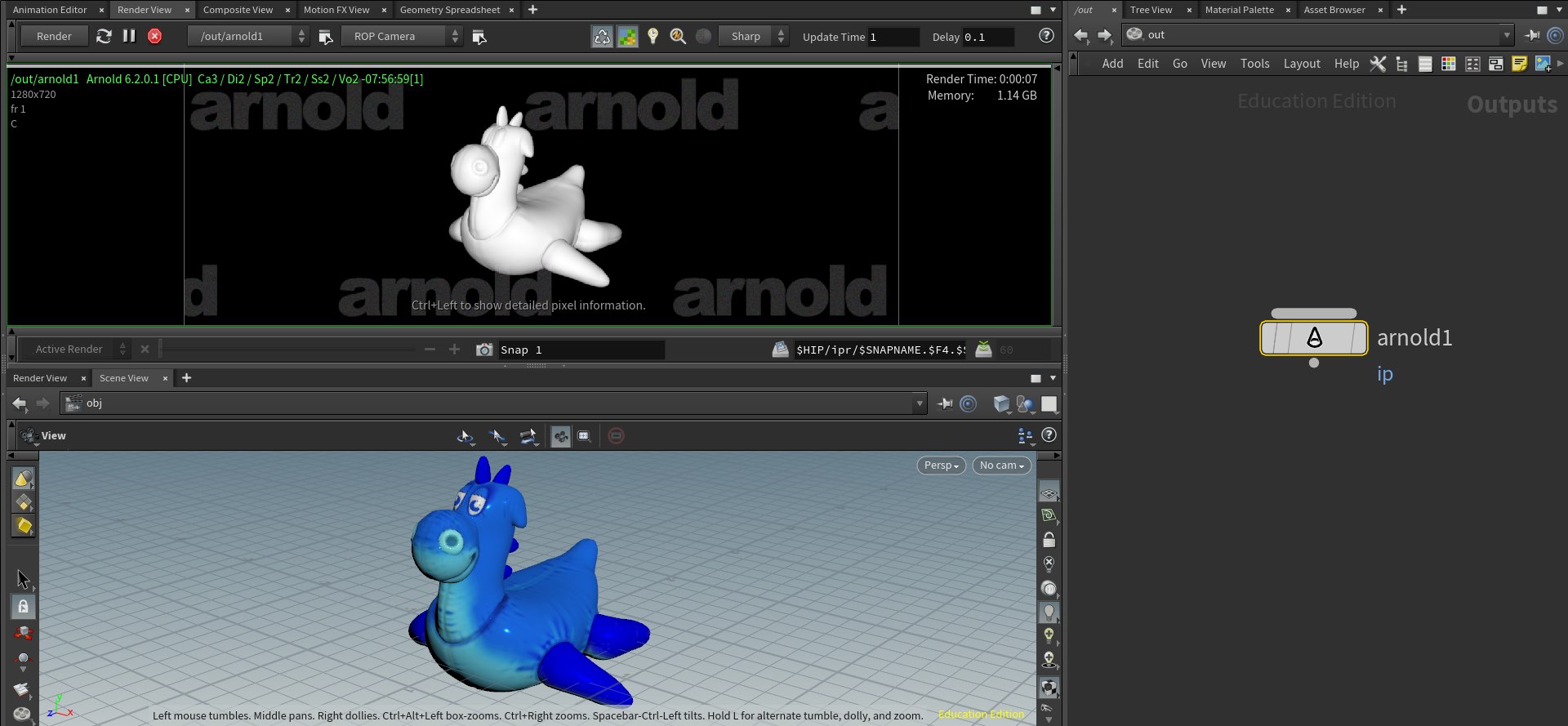 Houdini – Material, Lighting & Render | Kamil Fauzi